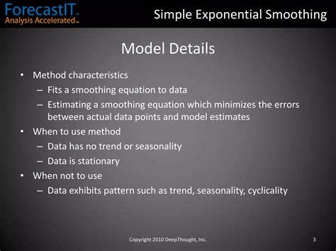 Forecastit 3 Simple Exponential Smoothing Pptx Home Financing