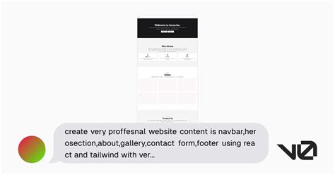 Create Very Proffesnal Website Content Is Navbarherosectionaboutgallerycontact Formfooter