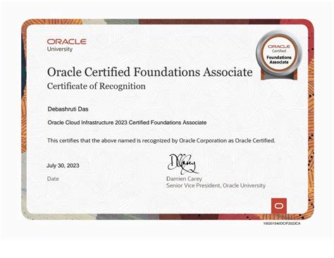 Debashruti Das On Linkedin Oraclecloud Oraclecertified Oraclecertification