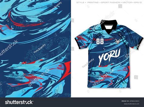 Sublimation T Shirt Jersey Design Liquid Stock Vector Royalty Free