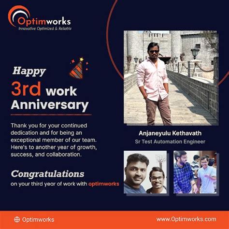 🥂cheers To Anjaneyulu Kethavath On 3rd Years Of Dedication And