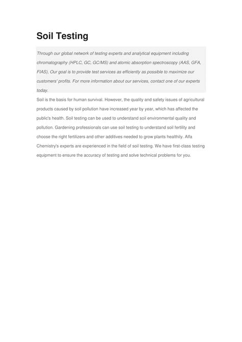 PPT Soil Testing PowerPoint Presentation Free Download ID 8219080