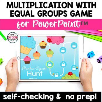 Multiplication With Equal Groups Digital Math Game For PowerPoint