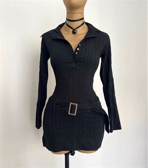 Belted Super Mini Dress Giysiler Stil Kıyafetler Elbise