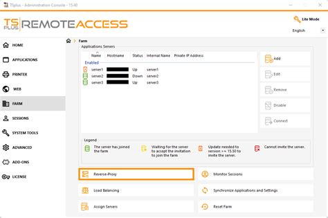 Reverse Proxy TSplus Documentation