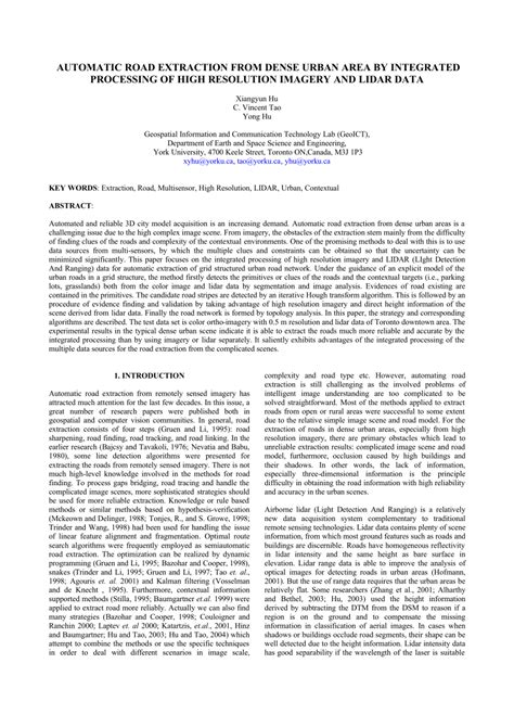Pdf Automatic Road Extraction From Dense Urban Area By Integrated