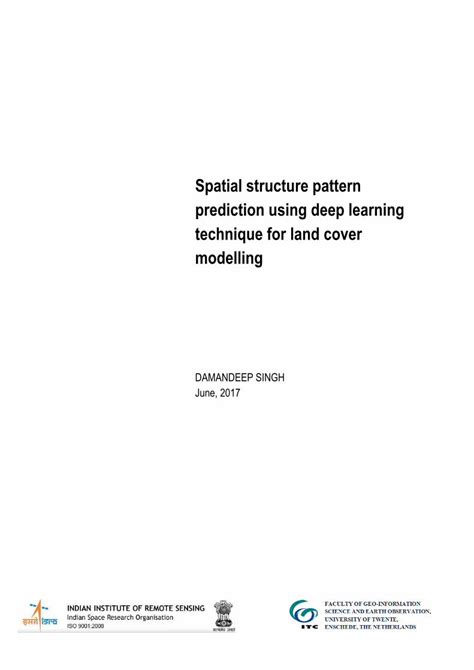 pdf spatial structure pattern prediction using deep learning