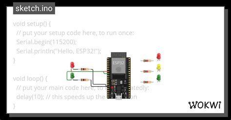 Ampel Wokwi ESP32 STM32 Arduino Simulator