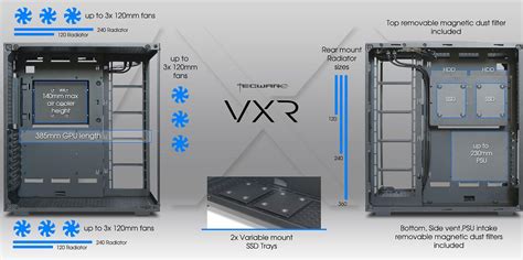 Case Psu Tecware Vxr Vertical Gpu Mounting Kit Good Lian Li O Alternative Atx Pc Desktop