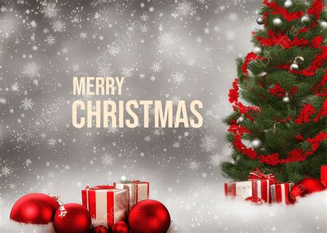 눈밭 메리 크리스마스 배경에 빨간 Christms 공 및 선물 크리스마스 메리 크리스마스 크리스마스 배경 배경 일러스트 및 사진 무료 다운로드 Pngtree