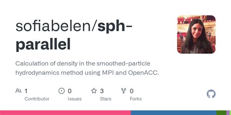Github Sofiabelensph Parallel Calculation Of Density In The