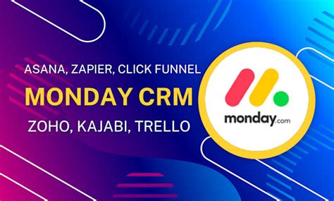 Monday Crm Zoho Crm Zapier Trello Asana Kajabi Click Funnel By Ben Hawthorne Fiverr