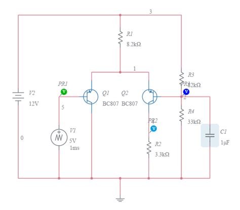 Copy Of Voltage Comparator With Pnp Transistor Multisim Live