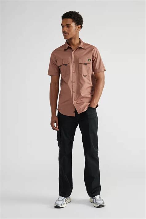 Cat Utility Button Down Shirt Urban Outfitters