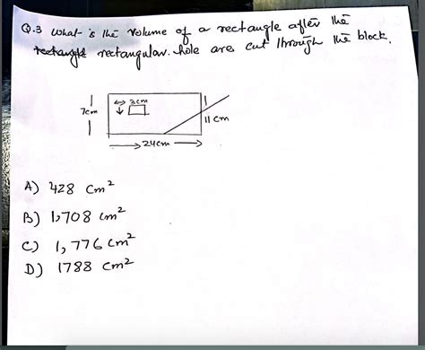 Q What Is The Volume Of A Rectangle Aflen The Chegg Com