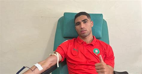 모로코 축구 국대 ‘단체 헌혈psg 하키미 당신의 도움 필요합니다”