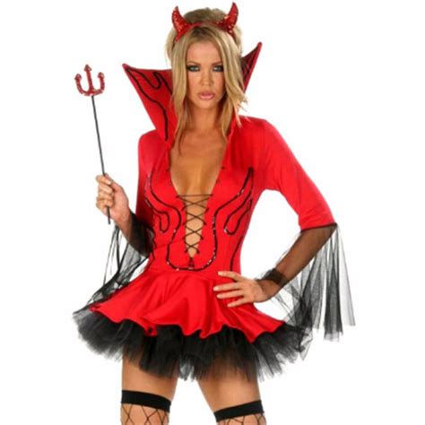 Womens Sexy Devil Costume Cosplay Costume