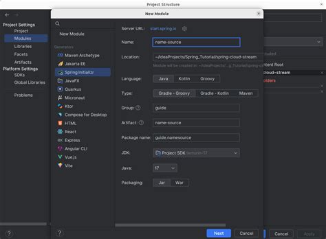 Guide Spring Cloud Stream