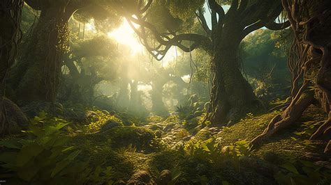 Forest Trees Plants Woods Background Forest Crotch Trunk Background Image And Wallpaper For