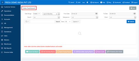 How To Generate An Open Enquiry Report Under The Sales