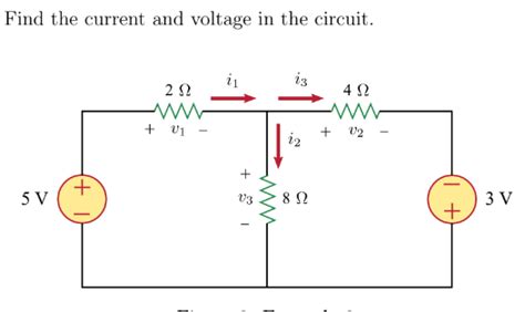 Solved Find The Current And Voltage In The Circuit Chegg