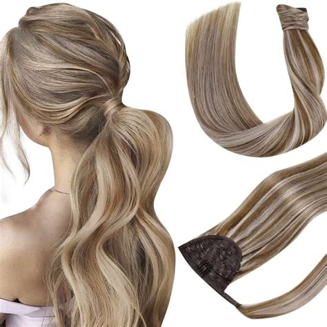 Hetto Blonde Ponytail Human Hair Extensions 10613 Golden