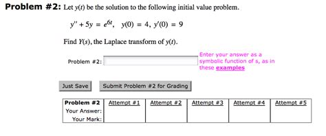 Solved Problem Let Y T Be The Solution To The Following Chegg