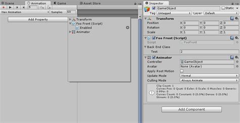 can t find serialized field in animation window questions and answers