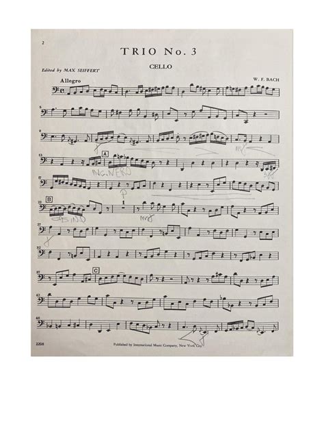 Trio Wf Bach Pag 1 Cello Pdf