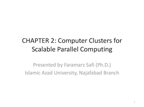 Pdf Chapter 2 Computer Clusters For Scalable Parallel Computing Dokumentips