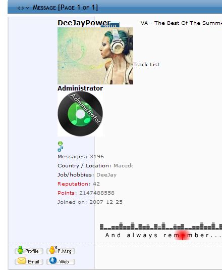 Punbb Default Skin Poster Profile Details Display On Blogs