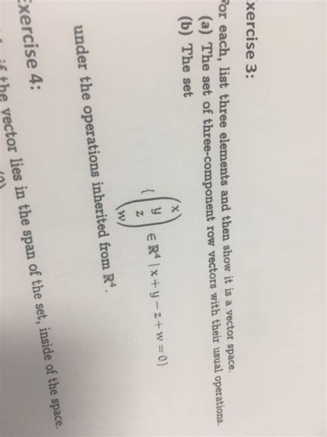 Solved Xercise 3 Or Each List Three Elements And Then Show