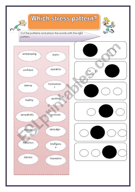Stress Patterns Esl Worksheet By Eyra