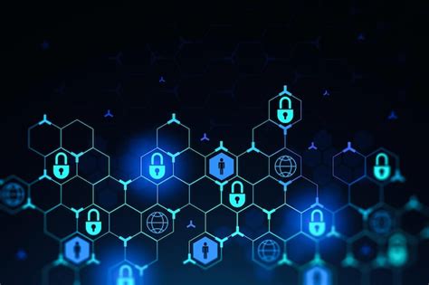 Premium Photo Futuristic Cyber Security Interface And Data Protection