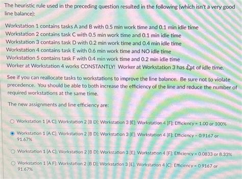Solved The Heuristic Rule Used In The Preceding Question