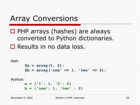 Ppt Python In Php Internals Powerpoint Presentation Free Download