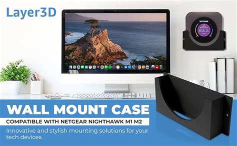 Amazon Com Wall Mount Case Compatible With Netgear Nighthawk M M Open Bottom Electronics