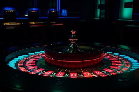 Premium Ai Image A Close Up Of A Roulet Wheel With A Lot Of Lights On
