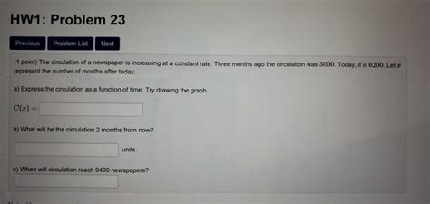 Solved Hw1 Problem 23 Previous Problem Listnext 1 Point
