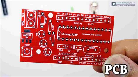 Atmega P Without Arduino PCB Design DIY Arduino With Circuit