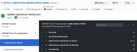 Building And Testing An Aspnet Core 30 Application In Docker Using Github Actions Rdotnet