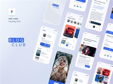 BLOG CLUB Blog UI kit Freebie by Uğur Yabar on Dribbble