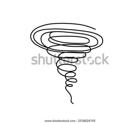 Vector Isolated Tornado Line Free Hand Stock Vector Royalty Free 2518024745 Shutterstock