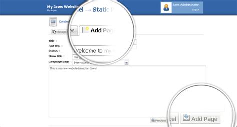 Add A Static Page To Your Jaws Website Fastwebhost Tutorials
