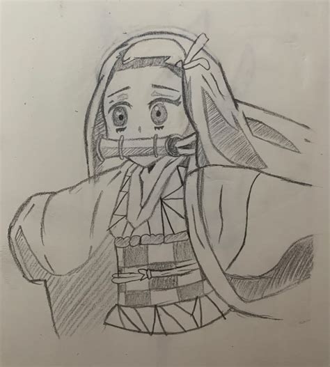 Nezuko Drawing Profile Drawing Drawing Templates Drawings