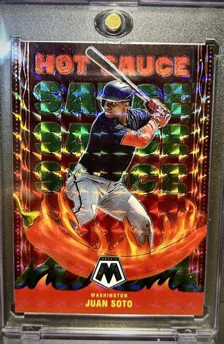 Juan Soto Rare Red Hot Refractor Investment Card Sp Washington Nationals Ebay