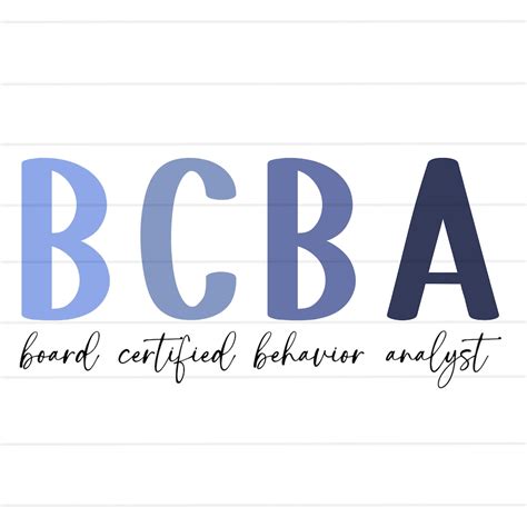 Bcba Board Certified Behavior Analyst Png Digital Download Bcba
