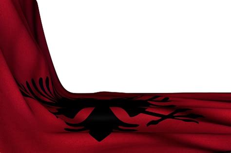 어떤 휴일 플래그 3d 그림 콘텐츠에 대한 무료 장소와 흰색 모서리에 매달려 알바니아 플래그의 좋은 고립 된 모형 3차원 형태에 대한 스톡 사진 및 기타 이미지 Istock