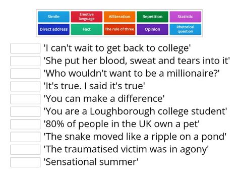 Persuasive Techniques Daforest Match Up