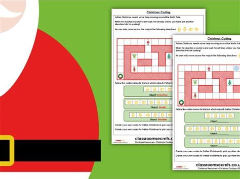 Christmas Ks1 Computing Coding Activity Teaching Resources